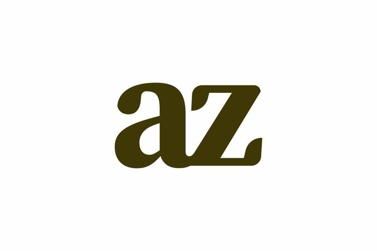 AZ Logo design vector template (3698023)