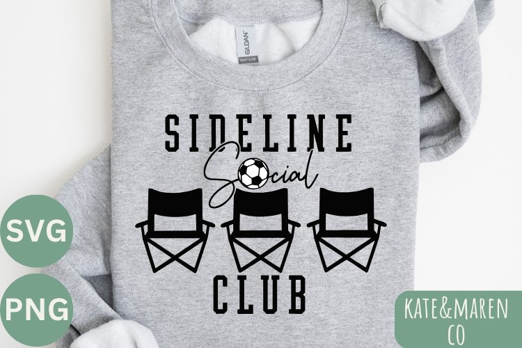 Soccer Mom SVG | Sideline Social Club SVG | Funny Soccer PNG