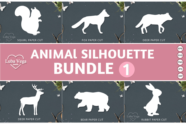 BUNDLE Animal silhouette / BUNDLE paper cut