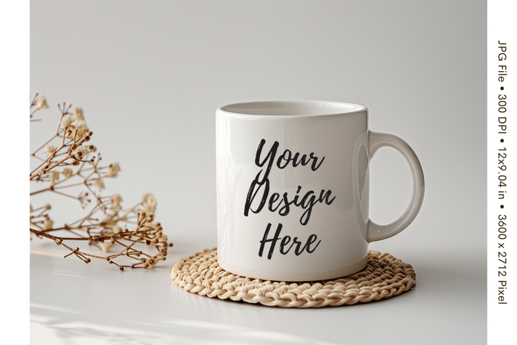 Fall Autumn Coffee Mug Mockups Template Blank (6374647)