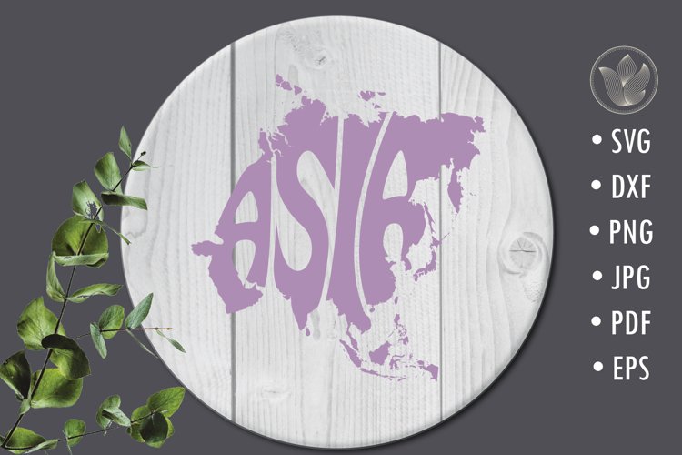 Asia Cut File | Lettering Word Art