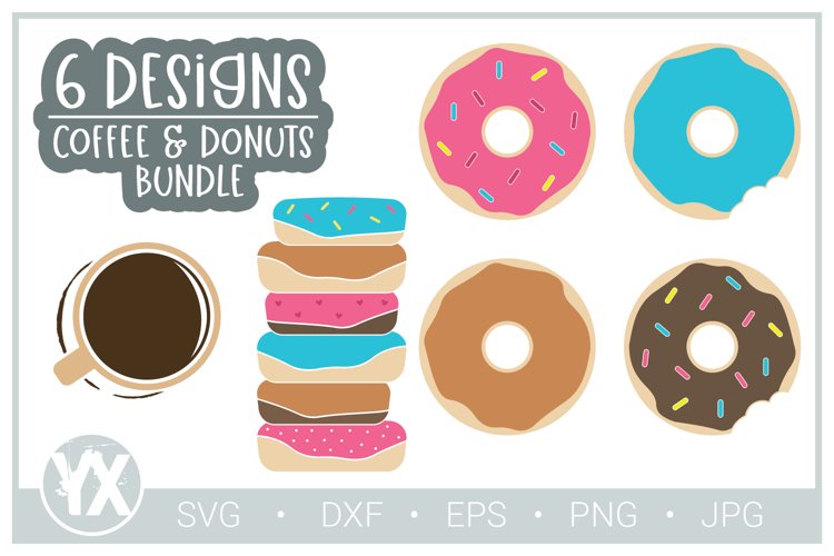 Coffee and Donuts SVG Bundle (879579) | Cut Files | Design Bundles