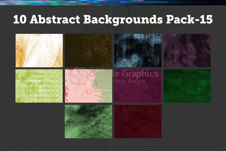 10 Abstract Backgrounds – Pack-15