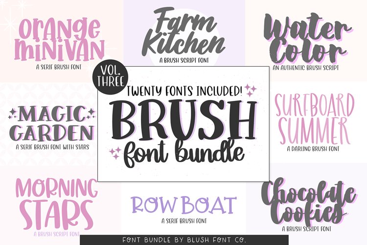 Blush Font Co | Design Bundles
