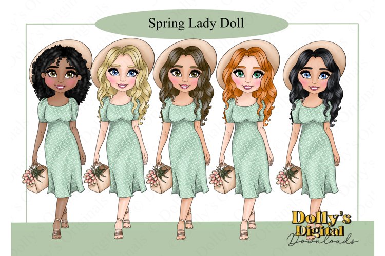 Spring Lady Character Bundle