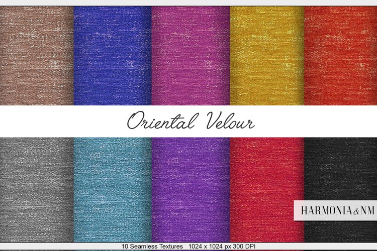 Oriental Velour 10 Fabric Textures Harmonia NM
