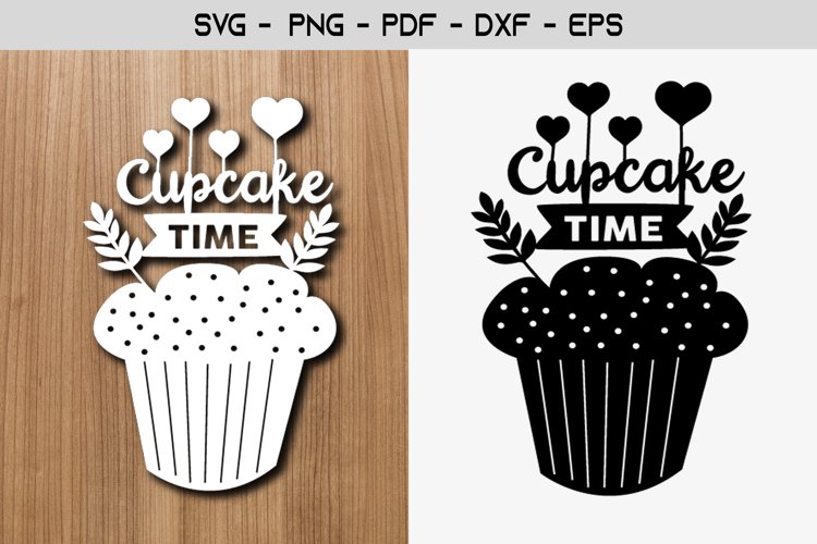 Cupcake Time Paper Template Design