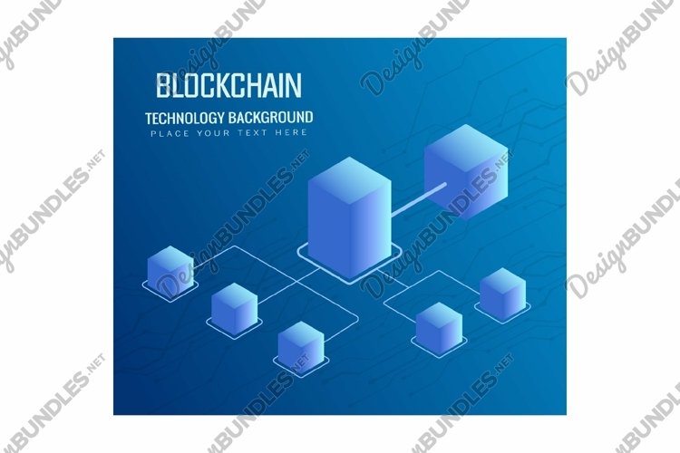 Blockchain design concept and cryptocurrency technology