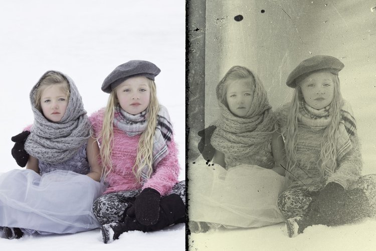 Vintage Old Photo Effect Overlays - Free Design of The Week | Design ...