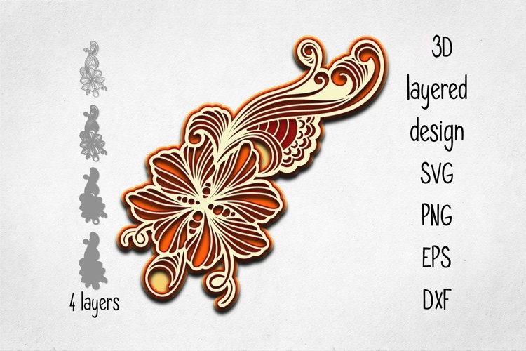 3D layered Floral Design (1110737)