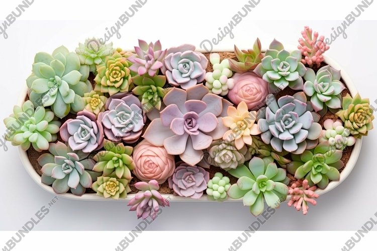 planter pastel plants
