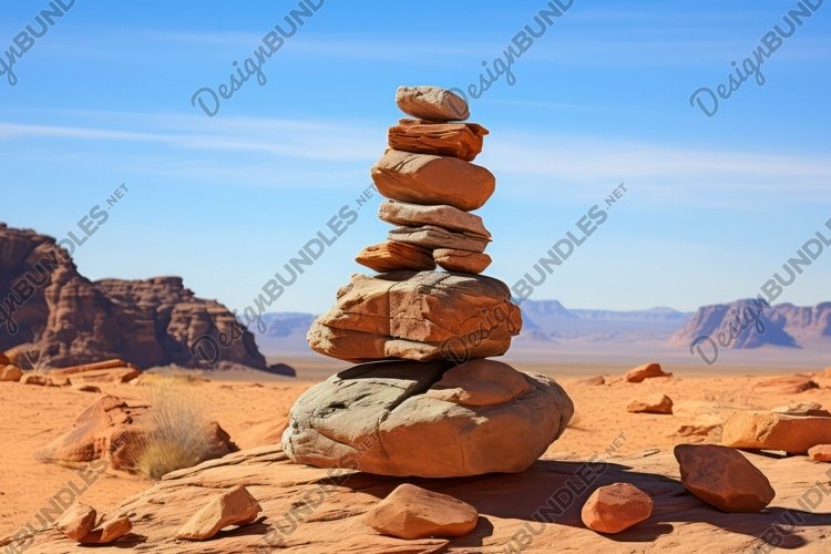 Stone Stacking Background Wallpaper