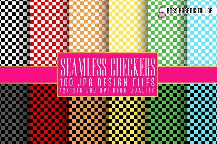 Checkered Digital Papers