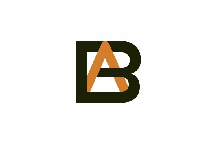 BA AB Logo design vector template (3699670)