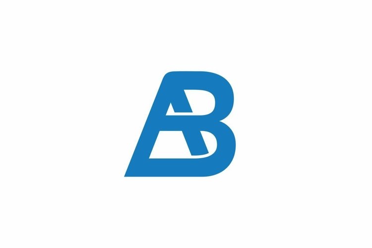 BA AB Logo design vector template (3699675)