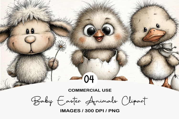 Baby Easter Animals Clipart (6516527)