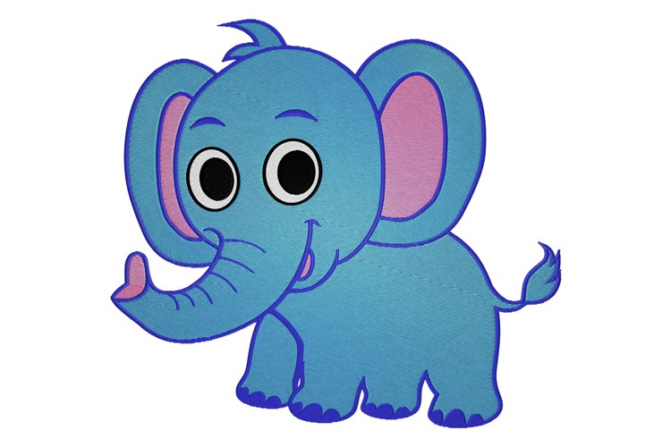 Baby Elephant. Machine embroidery file