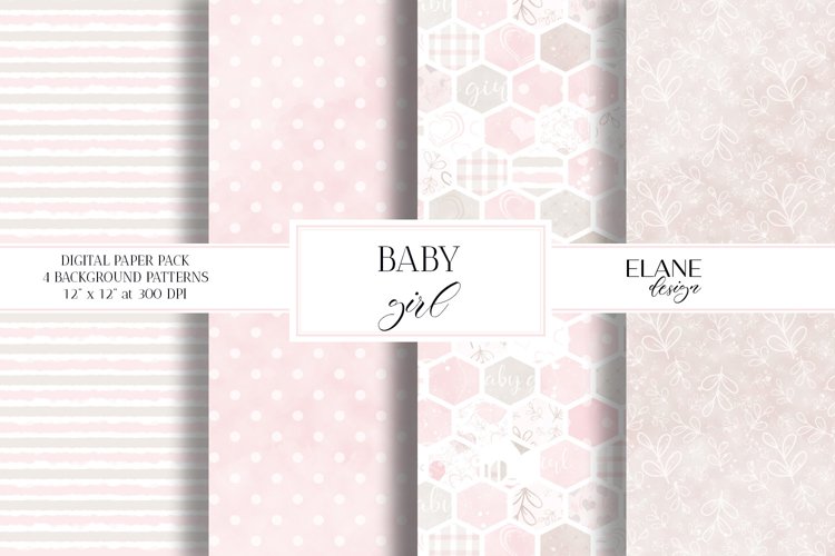 Baby Girl Digital Paper (2819508)