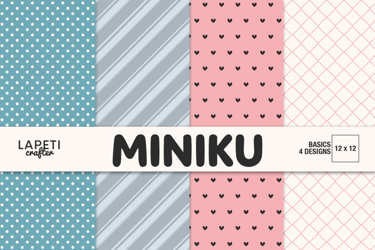 Baby Girl Digital Paper for Scrapbooking