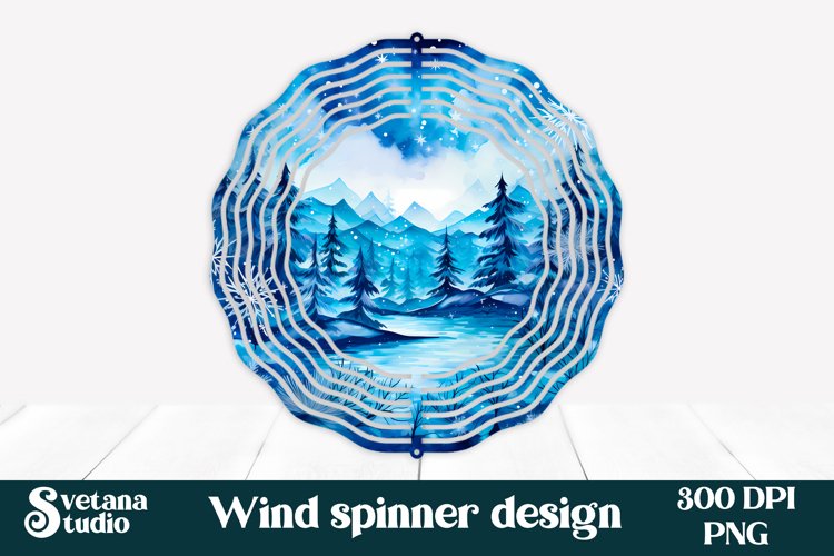 Winter forest wind spinner | Christmas wind spinner