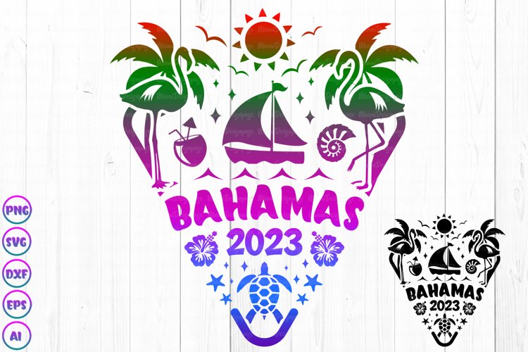 Family Cruise Bahamas 2022 svg, Family Vacation Bahamas Svg