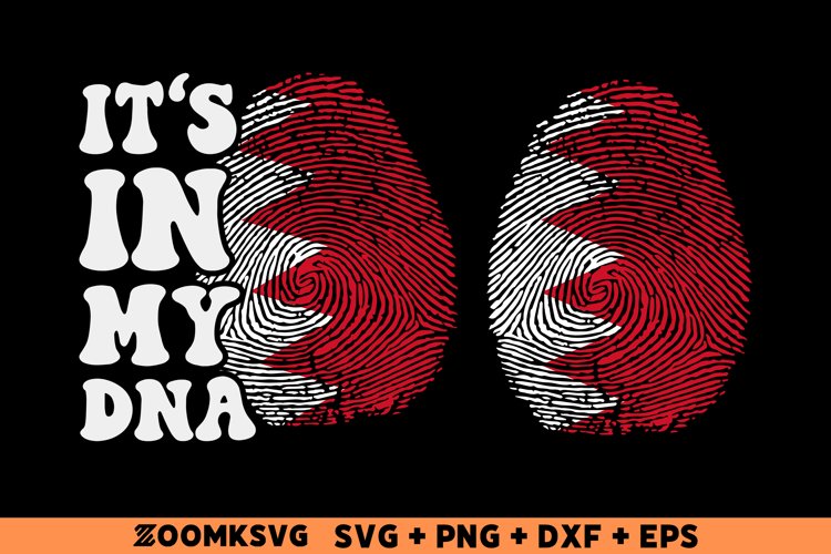 It's in my DNA Bahrain Flag Fingerprint (3230063)