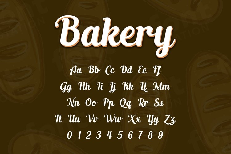 Bakery Font - Elegant Pastry Font