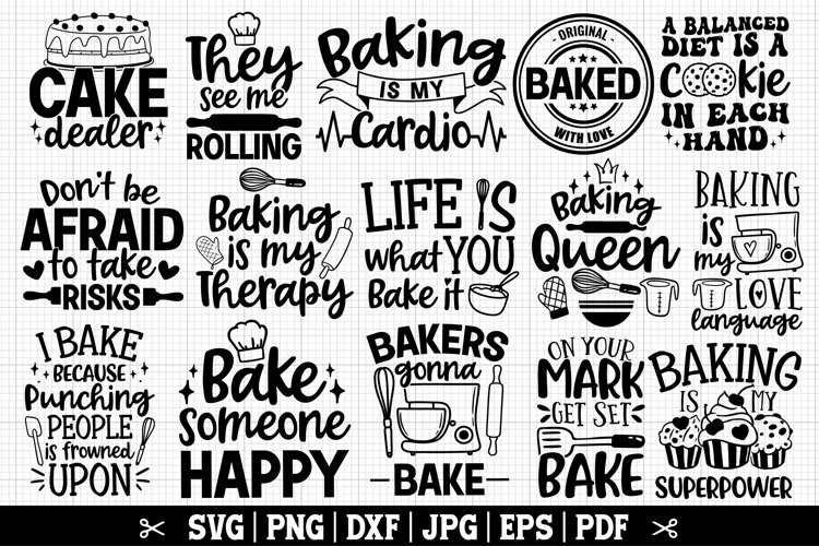 Baking Bundle SVG | Baking SVG Quotes
