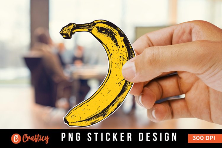 Banana Sticker Clipart