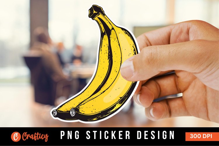 Banana Sticker Clipart