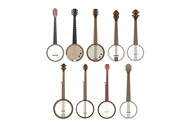 banjo set cartoon (6557323)