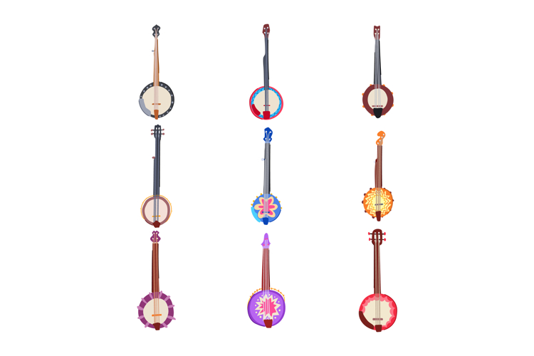 banjo set cartoon (6557325)