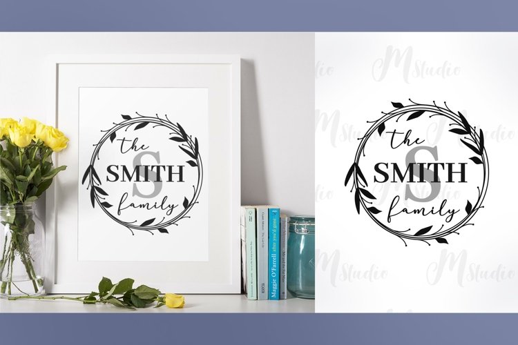 Family monogram bundle SVG, Free split monogram letters - Free Design ...