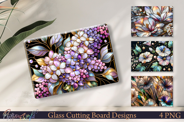 floral cuting boards
