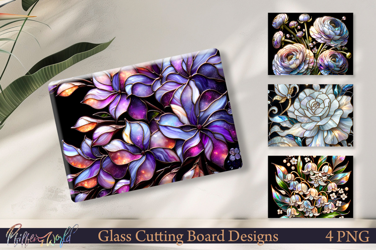 floral cuting boards