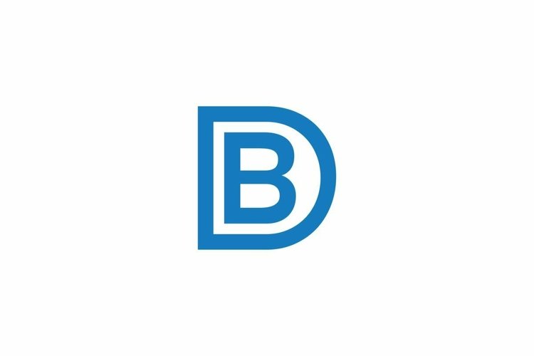BD DB Logo design vector template (3699842)