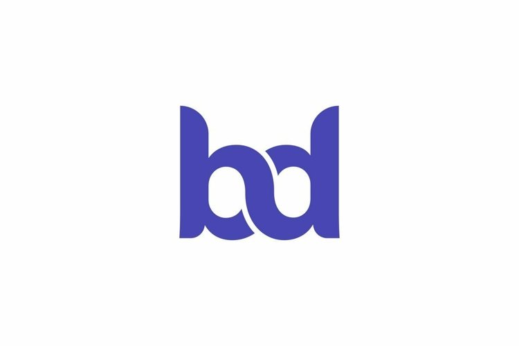 BD logo design vector template (3699791)