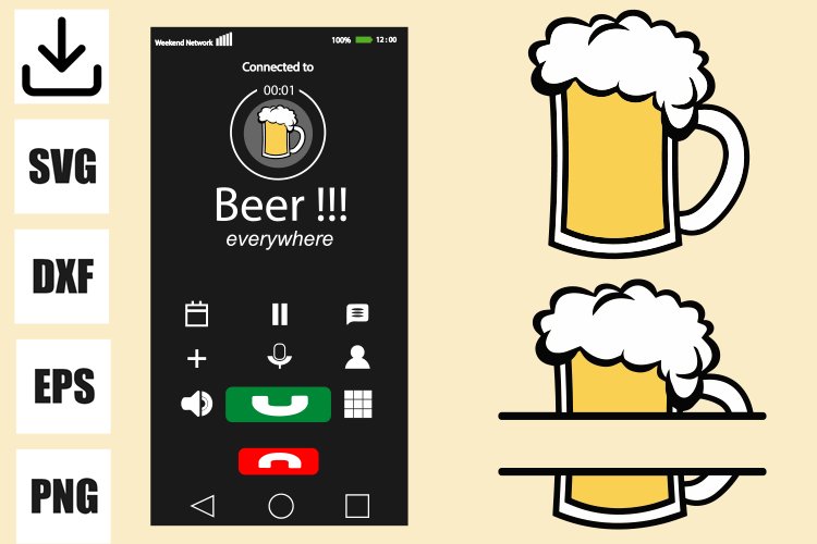 BEER bundle svg, Summer beer parties (1085503) | Illustrations | Design ...