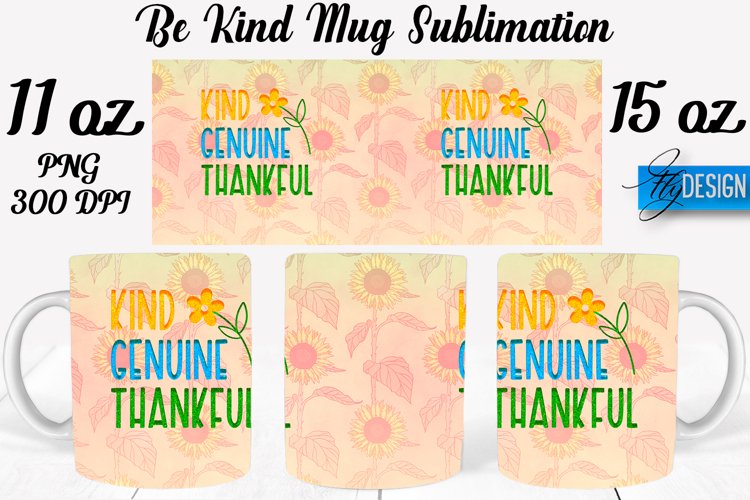 Be Kind Quotes Mug Wrap Sublimation|Be Kind 11Oz (3003687)