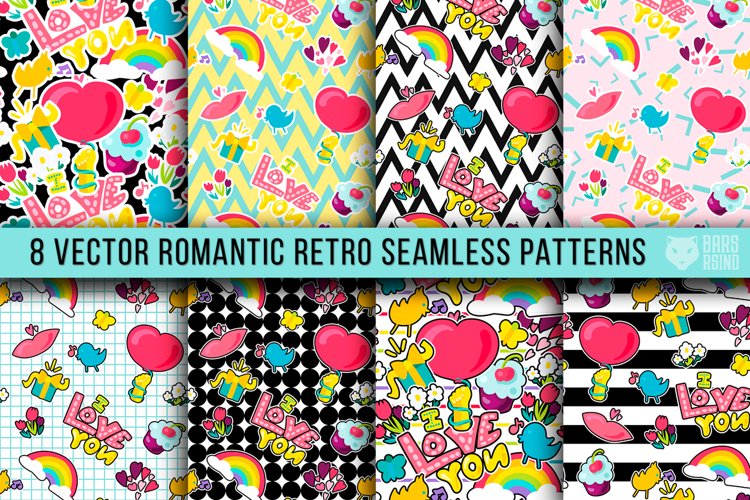 Retro Romantic Patterns (82145)