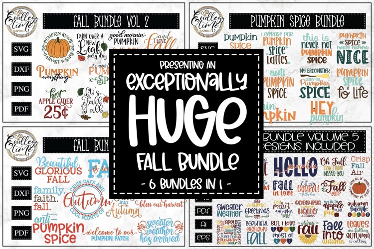 An Exceptionally Huge Fall Bundle | 6 Bundles In 1| 73 SVGs (1329952 ...