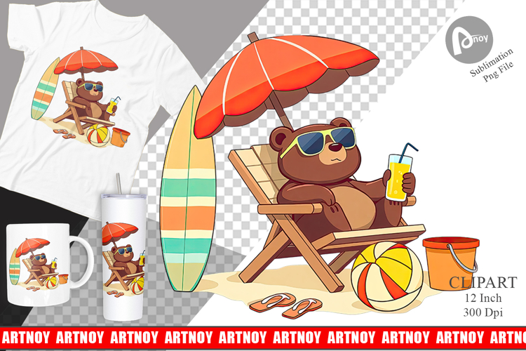 Summer Bear Clipart (5296694)