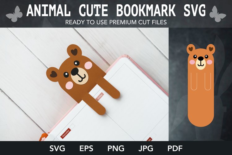 Cute Animal Bookmarks Paper cut SVG I Cricut I Silhouette