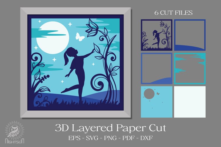 Beautiful Girl 3D Light Box