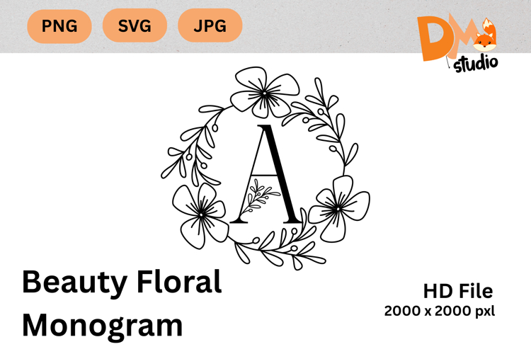 Beauty Floral Monogram (5911069)