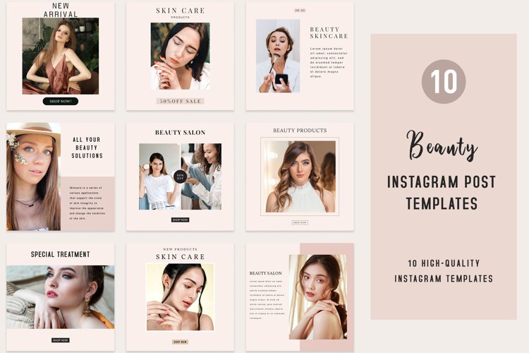 Beauty Instagram Templates (1870108)