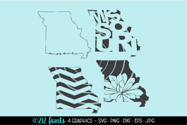 4 - Missouri State Map Graphic Cut File DXF PNG JPG SVG EPS (333523 ...