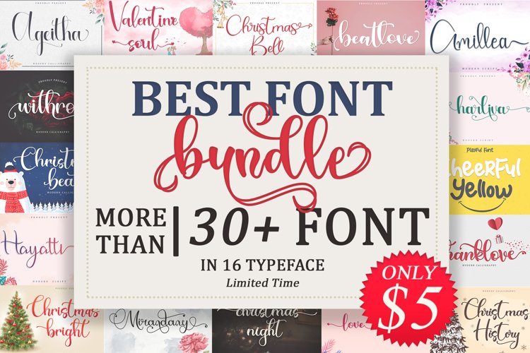 The Best Font Bundle| WEB FONTS (1408083) | Web Fonts | Font Bundles