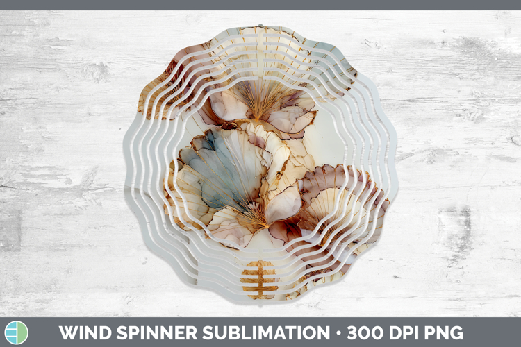 Seashell Best Sellers 01 Alcohol Ink Wind Spinner Sublimatio