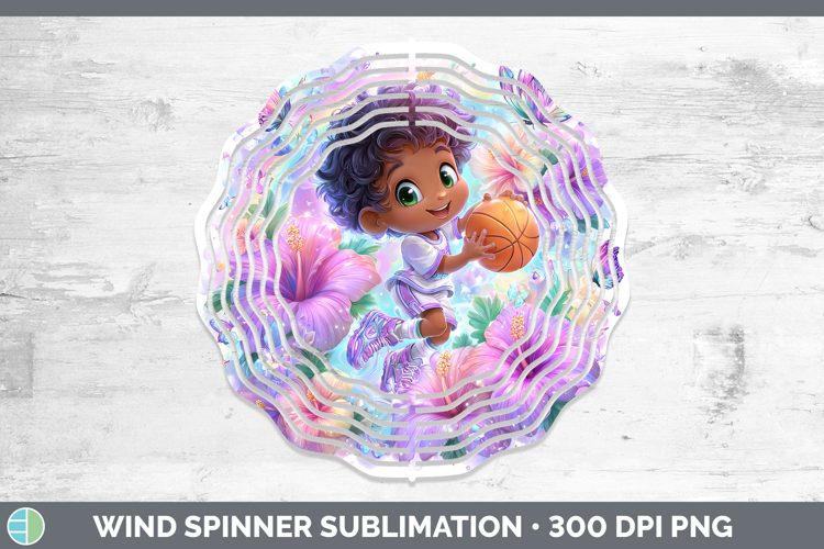 Basketball Wind Spinner Best Sellers 06 Rainbow Summer Subli
